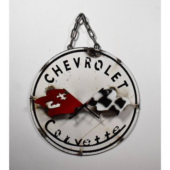 Unbranded | Wall Decor | Chevrolet Corvette Racing Logo Hanging ...